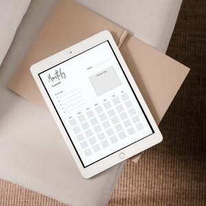 Basic Monthly Planner Insert | Single Page | Digital Planning ...