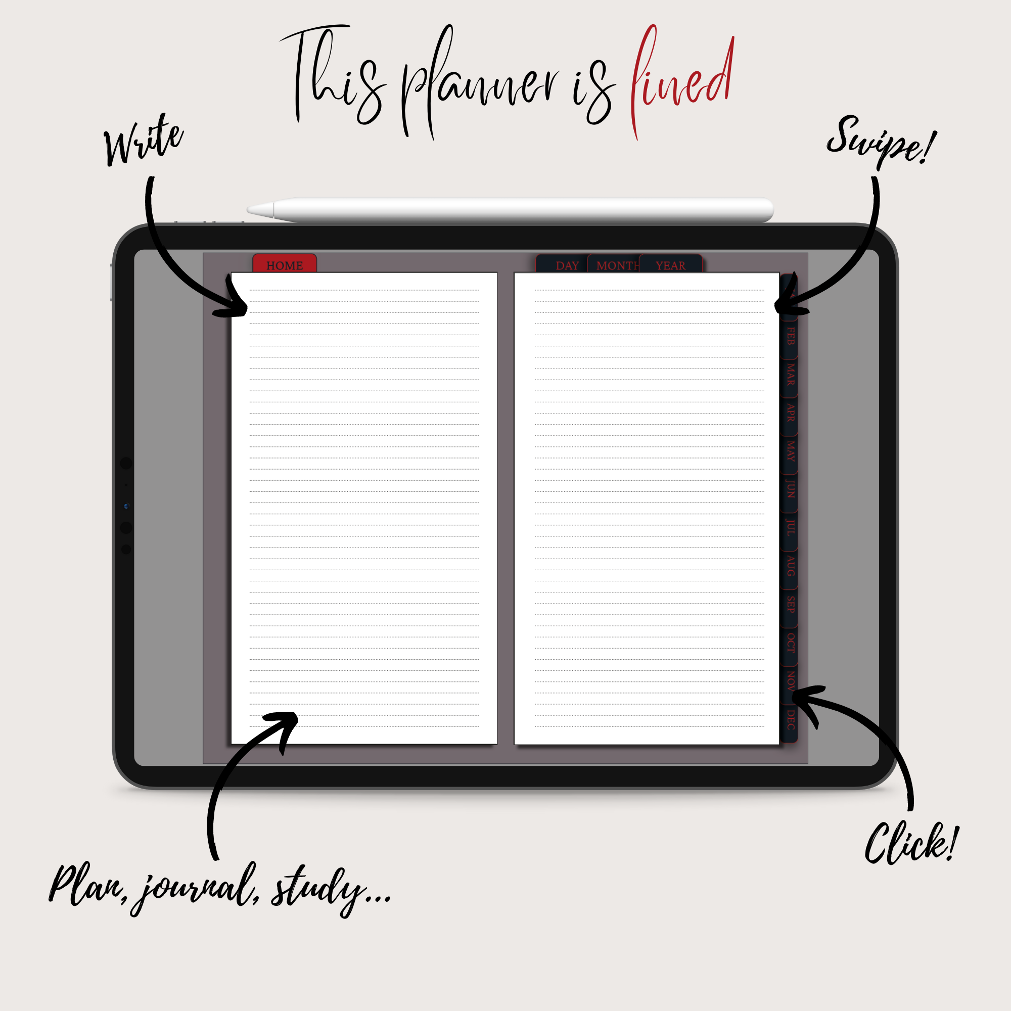 The Project Calendar + Tracker Inserts | Project Planner Bundle | 2 ...