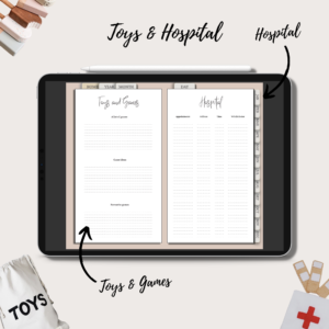Mom’s Yearly Planner 2023-2024 | Digital Planning | Rose Gold ...