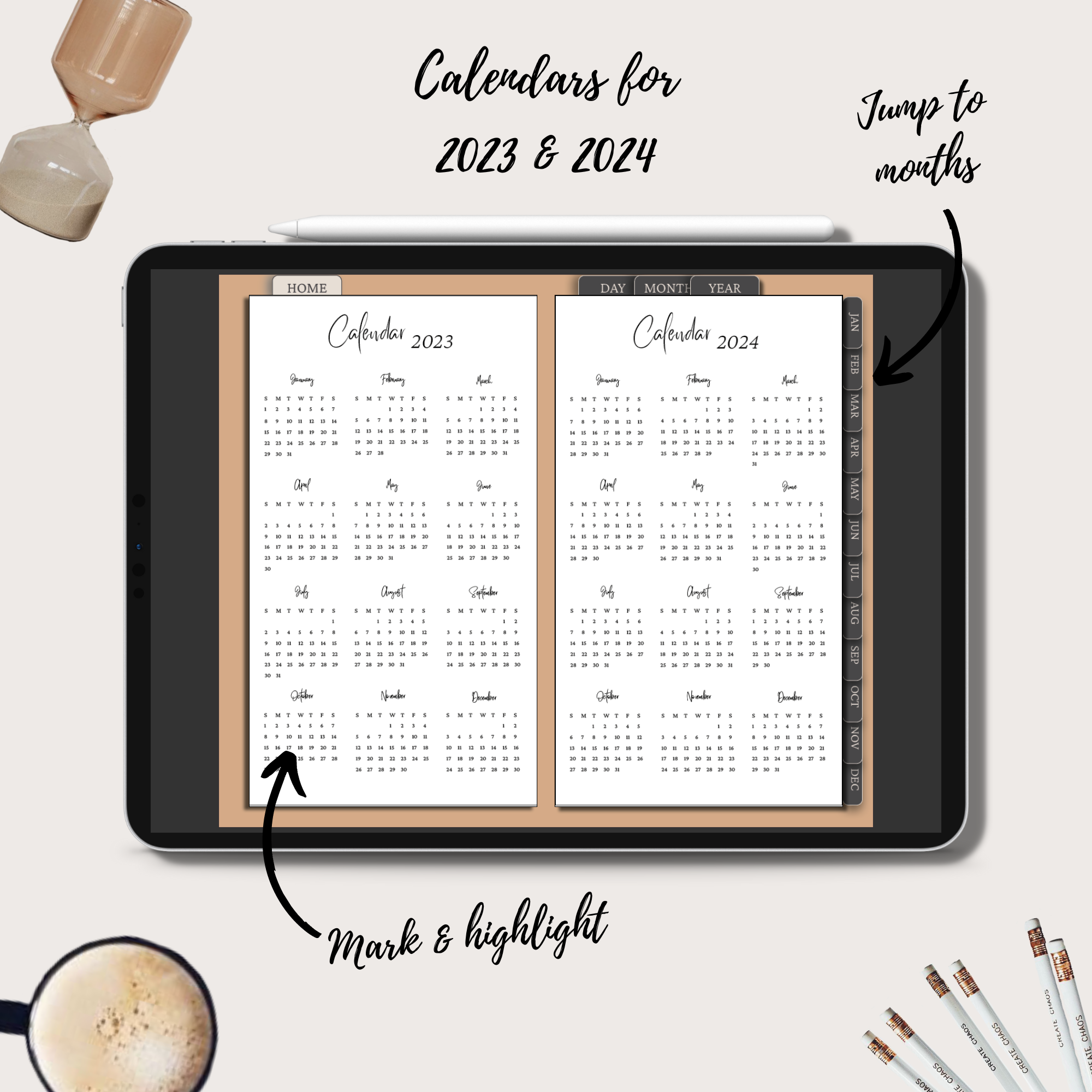 Mom’s Yearly Planner 2023-2024 | Digital Planning | Cedar - BlancPlanner