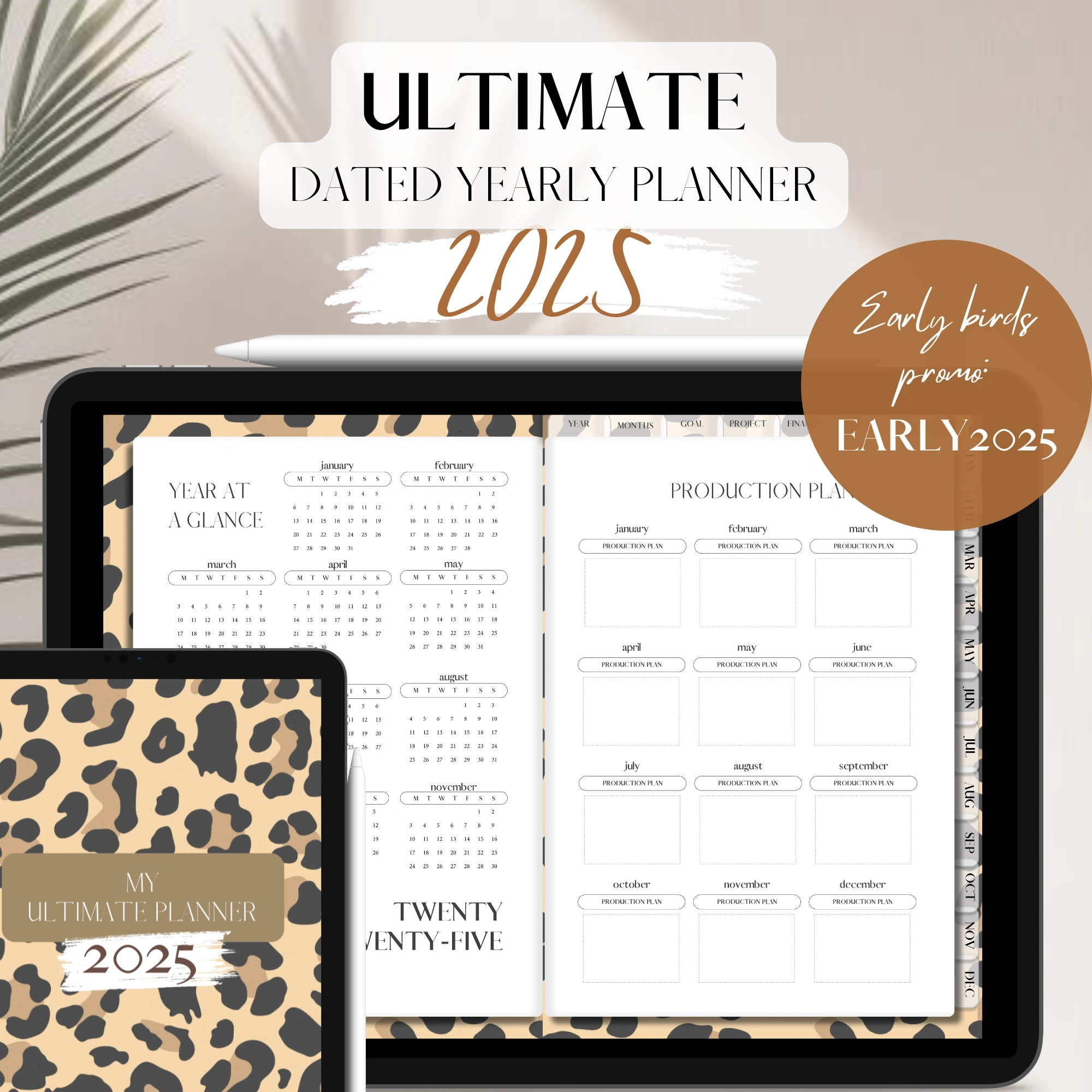 2025 DATED Ultimate Yearly Planner | Digital planning | 1000 pages ...