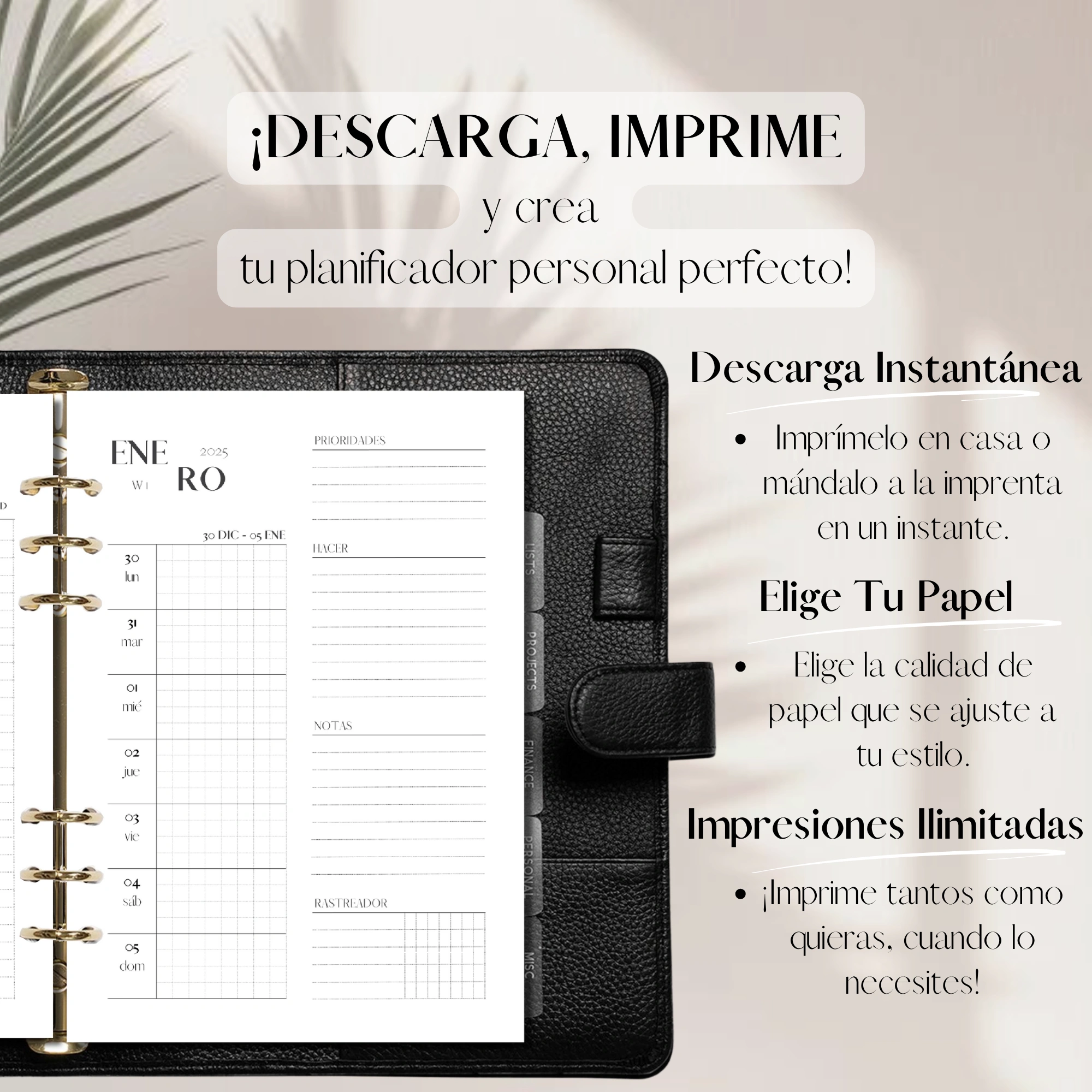 MEGA PAQUETE DE INSERTOS IMPRIMIBLES PARA PLANIFICADOR 2025 | Insertos ...